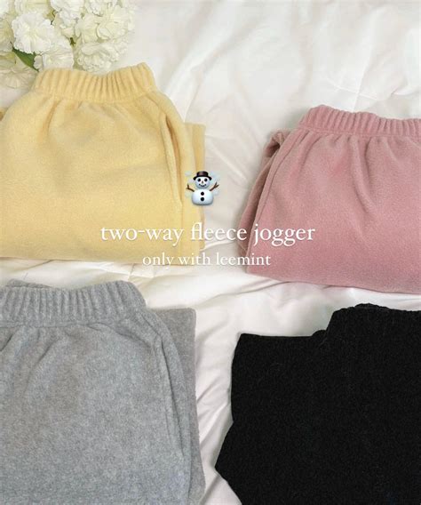 이민트 💛투웨이 후리스 플리스 기모 와이드 트레이닝 밴딩 조거팬츠 후리스팬츠밴딩팬츠조거팬츠투웨이조거플리스팬츠와이드팬츠