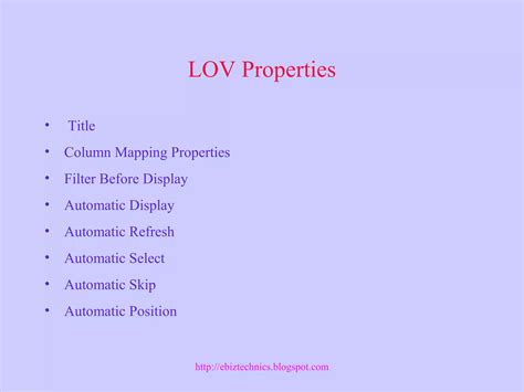 Oracle Forms Creation List Of Values Lov Ppt