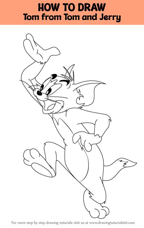 How To Draw Tom From Tom And Jerry Tom And Jerry Step By Step DrawingTutorials101 Com