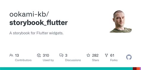 Github Ookami Kbstorybookflutter A Storybook For Flutter Widgets