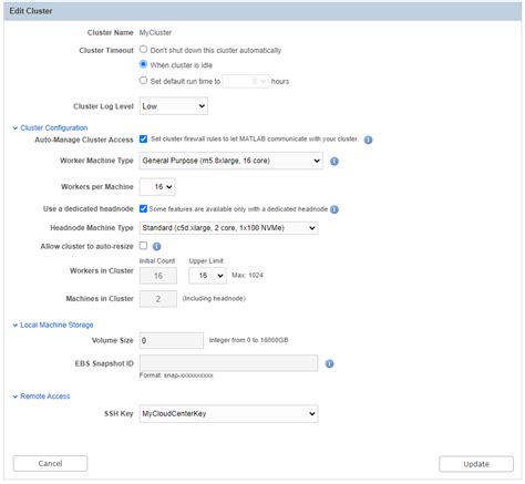 View Edit Start Or Stop Clusters MATLAB Simulink