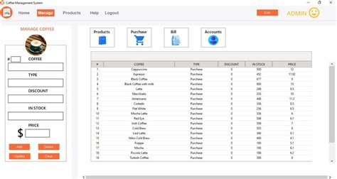 Coffee Shop Management System In Python With Database