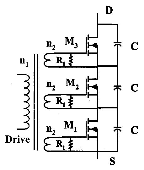 Capacitor And Diode Network Driving Mosfets Connected In Series [10] Download Scientific Diagram