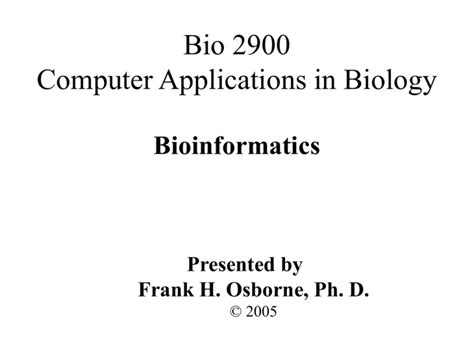 bioinformatics presentation dna rna and gene expression