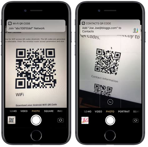 iphone can scan qr codes directly in camera app on ios 11 macrumors