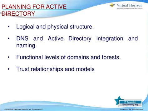 PPT A Course On Overview Of Active Directory PowerPoint Presentation ID