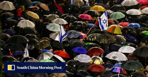 Tens Of Thousands Of Israelis Protest Against Legal Reforms Planned By