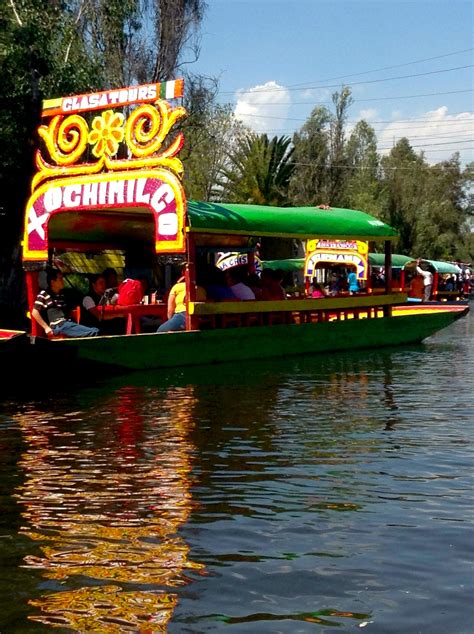 Trajinera Xochimilco México Mexico City Mexico City