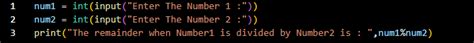 Write Python Programme To Take Two Numbers Input From User And Find