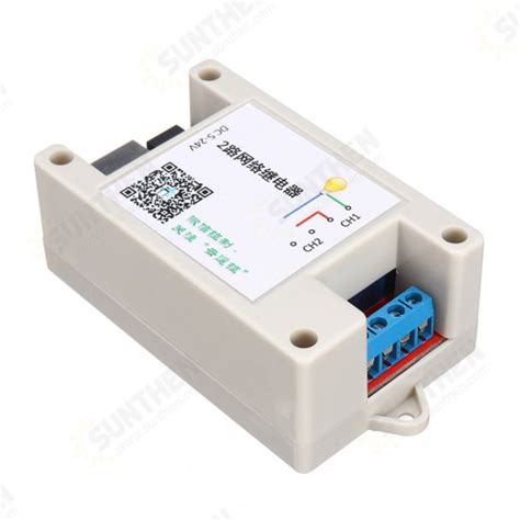 2 Way Ethernet Relay Network Switch Delay Tcpudp Module Controller Wechat Cloud Remote Control