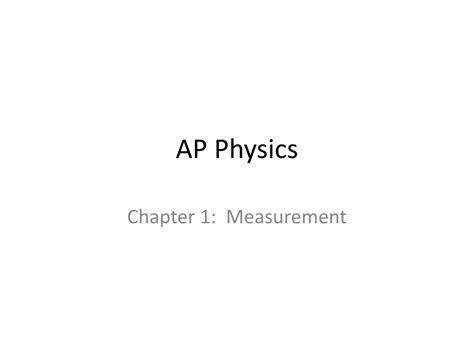PPT AP Physics PowerPoint Presentation Free Download ID 2209901