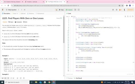 Day36 Of 50daysofcodechallenge Find Players With Zero Or One Loss