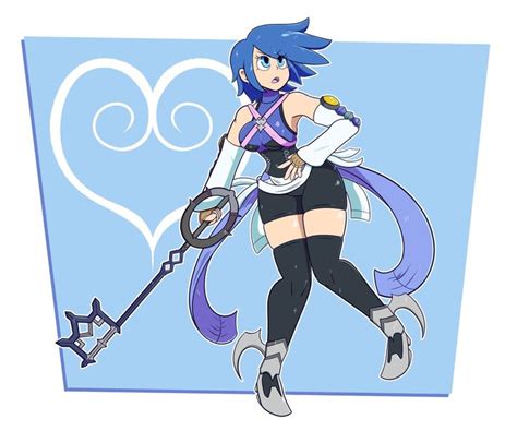 Aqua Keyblade Aqua Kh Fanart Aqua Kingdom Hearts Kingdom Hearts