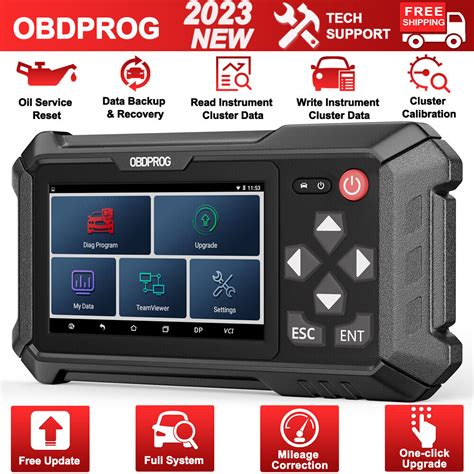 Obdprog M500 Obd2 Scanner Cluster Mileage Correction Odometer Adjust Oil Reset Ebay