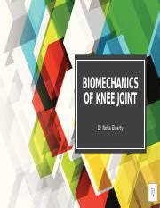 Understanding Knee Joint Biomechanics: Key Concepts Explained | Course Hero