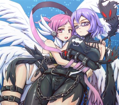 Toriatto Gununu Angewomon Ladydevimon Mikagura Mirei Rindou Akiho