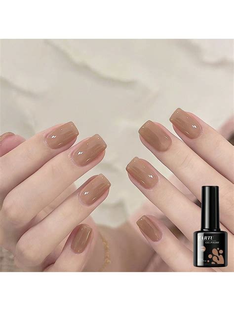 1 قطعة جل طلاء أظافر شفاف جيلي طبيعي 8مل بلون نيود شفاف للشفاء من أشعة