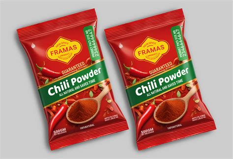 Chili Powder Packaging Design Behance