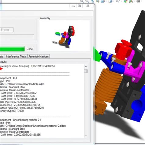 Example Of Extracted Data From The CAD Model Of The Mechanism Download Scientific Diagram