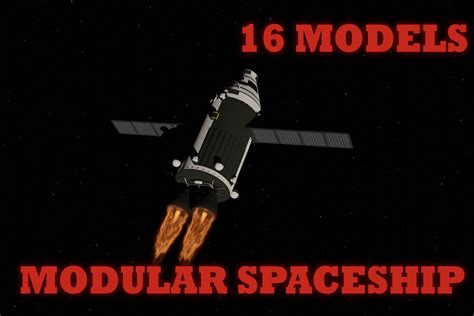 Simple Modular Spaceship D Space Unity Asset Store