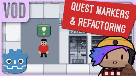 auto updating quest markers and refactoring code c godot game dev