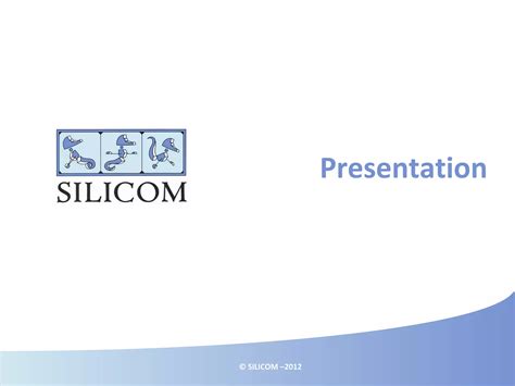 Silicom Overview 2012 Ppt Radio Control Hobbies And Interests