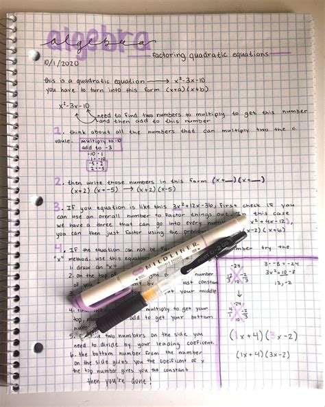 Aesthetic Math Notes