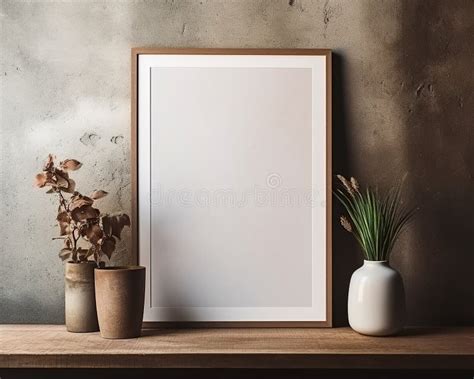 Simple Frame And Blank Canvas Generative Ai Stock Illustration Illustration Of Opportunity