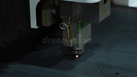 Cnc Machine Laser Cutting Of Metal Sparks Stock Video Video Of Factory Danger 281424907