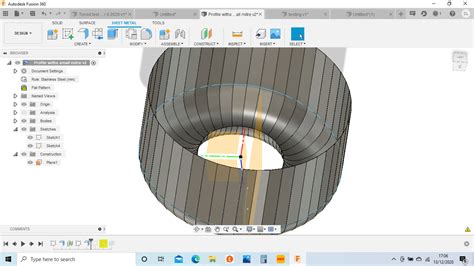 Sheet Metal Torus With Flat Pattern Autodesk Community