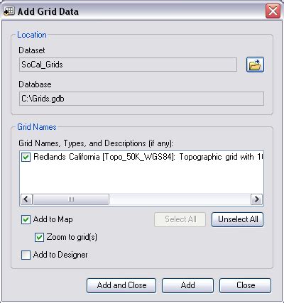 Adding grid data to the mapArcMap Documentación