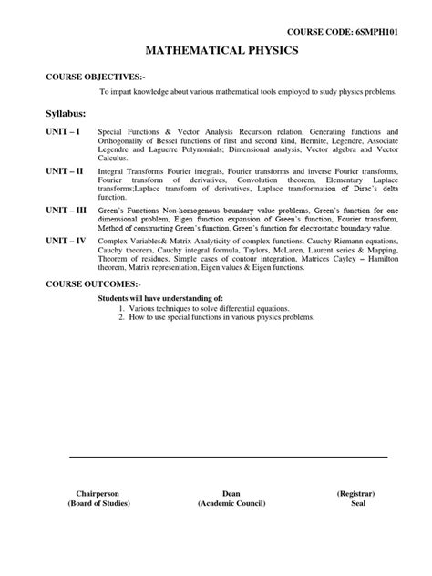M Sc Physics Syllabus Pdf Bipolar Junction Transistor Plasma Physics