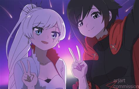 Ruby Rose And Weiss Schnee Rwby Drawn By Ar Jart Danbooru