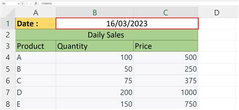 How To Get A Date To Automatically Update In Microsoft Excel SpreadCheaters