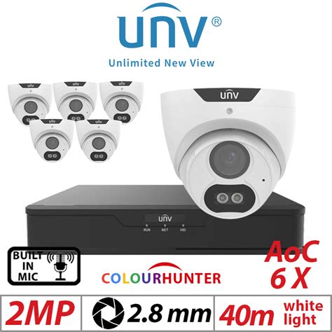2mp 8ch Uniview 6x Colorhunter 24 7 Color Images Built In Mic