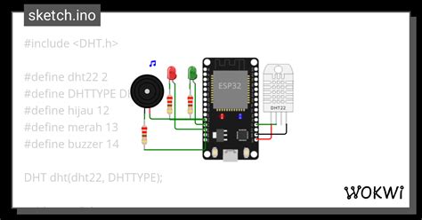 Suhu Buzzer Wokwi Esp32 Stm32 Arduino Simulator