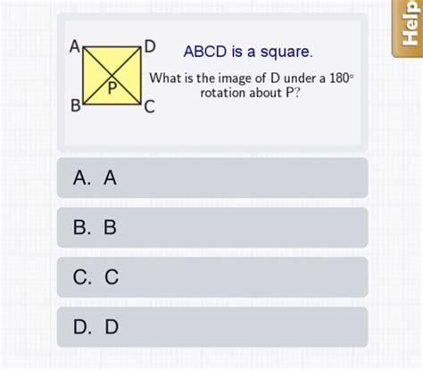 Solved ABCD Is A Square What Is The Image Of D Under A Chegg Com