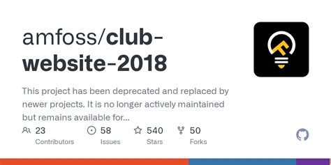 github amfoss club website 2018 this project has been deprecated and