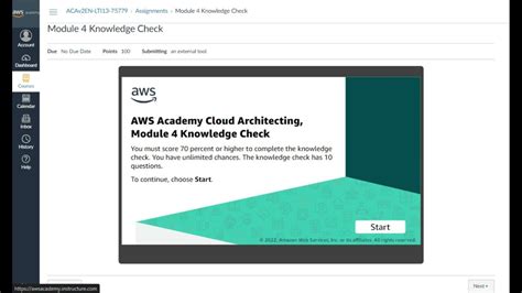 Module 4 Knowledge Check Aws Academy Cloud Architecting Adding A