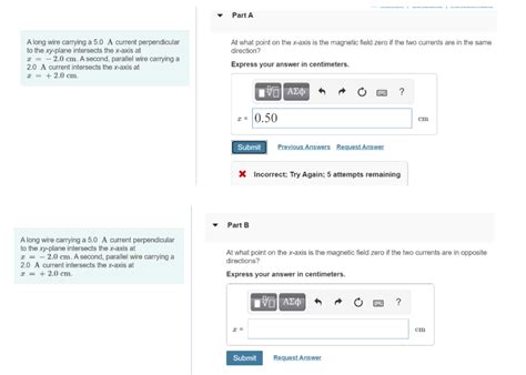 Solved Part A At What Point On The X Axis Is The Magnetic Chegg Com