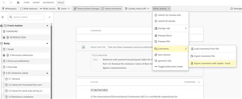 Exporting Comments And Resolutions