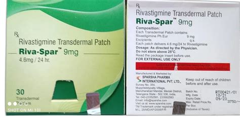 Rivastigmine Transdermal Patch At ₹ 125piece Gharivali Thane Id 25941750797