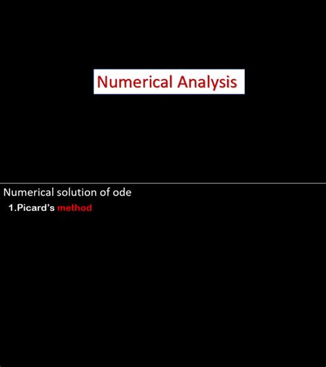 Picards Method Numerical Pdf
