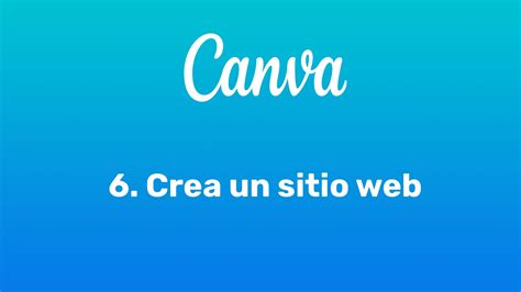Curso De Canva 6 Crea Un Sitio Web