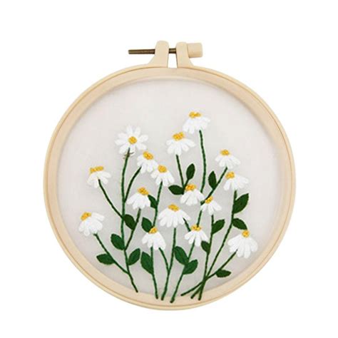 Орнамент игольная нить ручной цветочная вышивка иглопробивной набор для ...