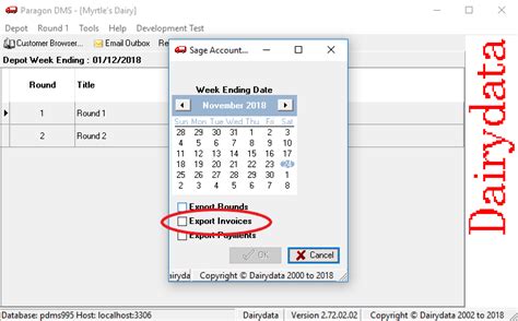 Sage Integration Paragon Dairy Software Documentation