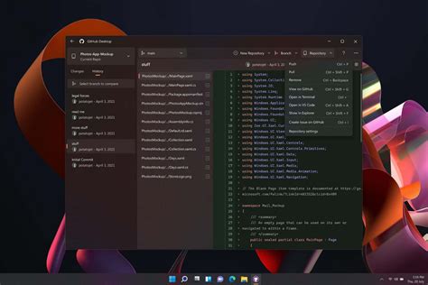 Github Desktop And Visual Studio Might Look Like Windows 11 Github Coding Software