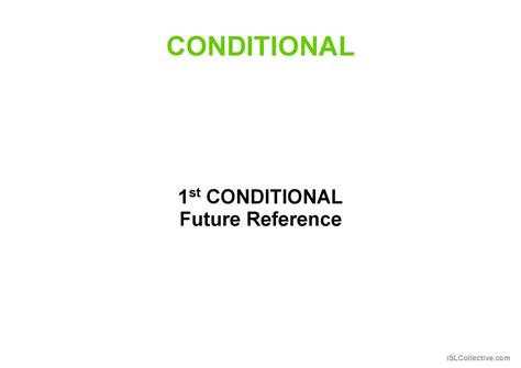 Conditionals General Gramma English ESL Powerpoints