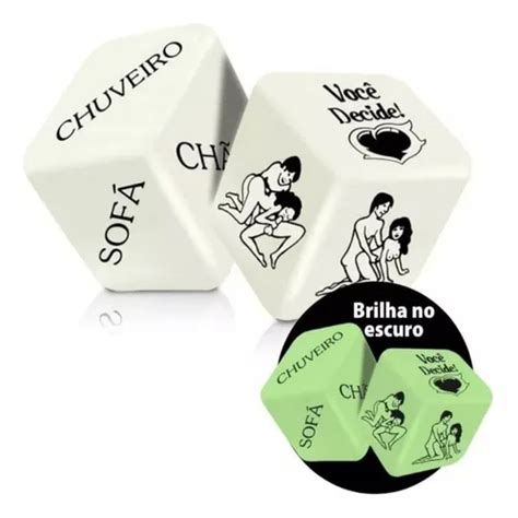 Dado Erótico Posições Kit 2 Dado Luminoso Brinde Exclusivo Parcelamento sem juros