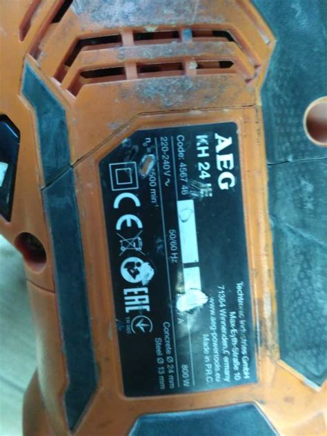 Перфоратор AEG KH 24 IE - AEG - Всё о ремонте инструмента